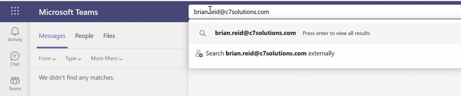 We can’t set up the conversation Teams Chat Error – Brian Reid ...