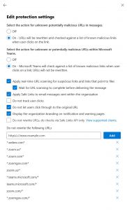 Safe Links, Microsoft Teams Rooms or Zoom Rooms, and Preset Security ...