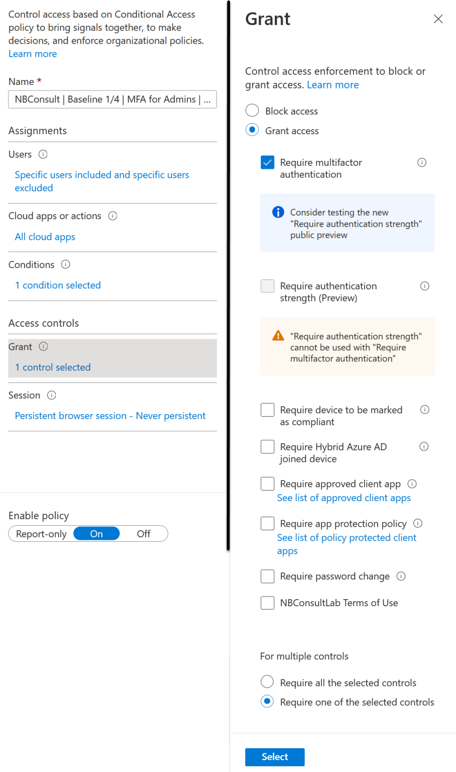 Conditional Access Authentication Strengths – Brian Reid – Microsoft ...